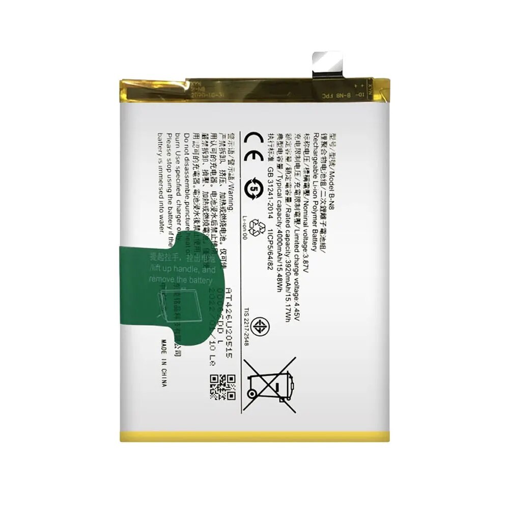 แบตเตอรี่ B-N8 เดิมสำหรับ VIVO V20 V2025 V20Pro V2024/ b-n8 ความจุ ...