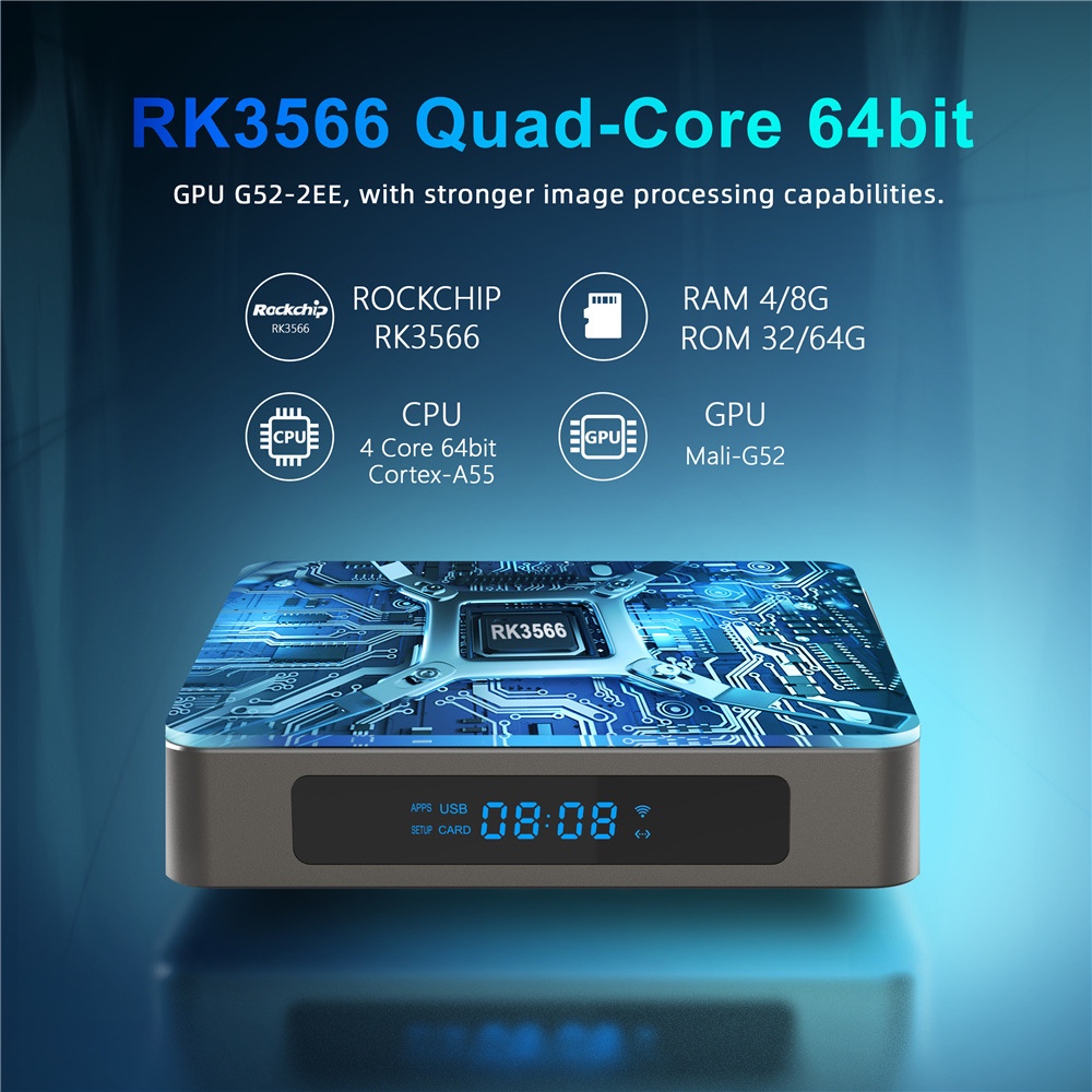 X96 X6 แรม 8GB / 64GB Wifi 5G Bluetooth CPU RK3566 Android 11 LAN1,000M TV Box | Shopee Thailand