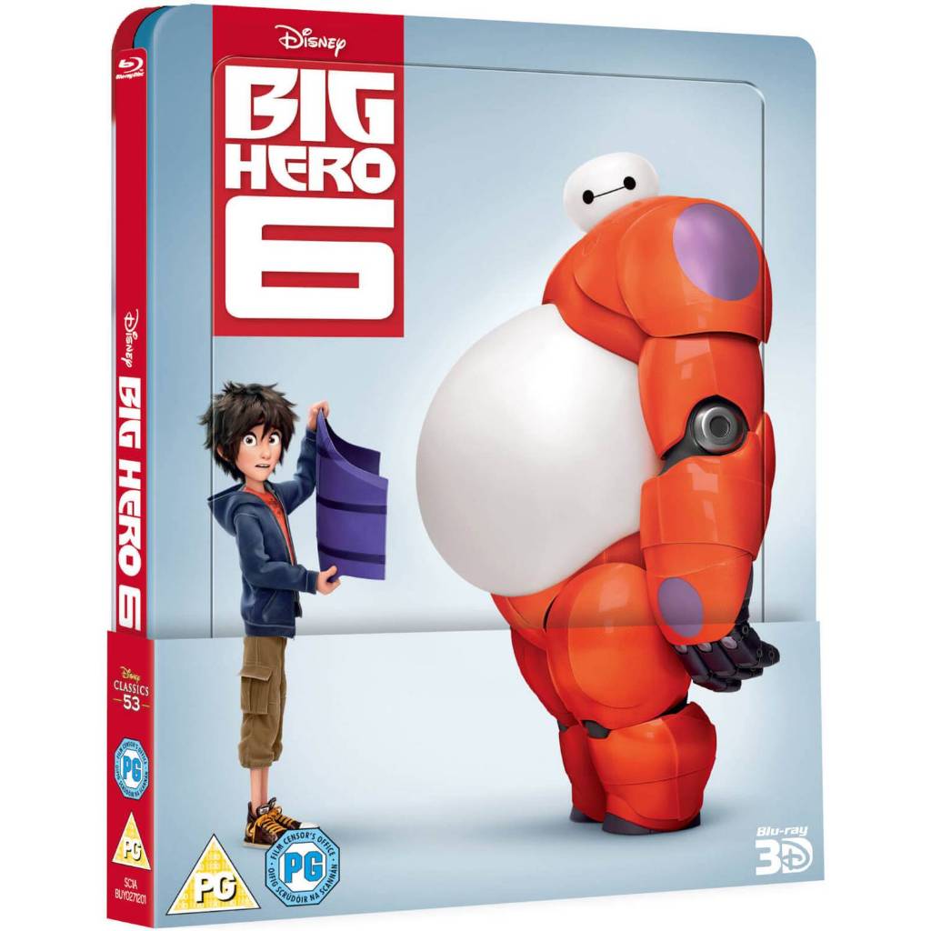 Big Hero 6 [Steelbook with Lenticular Magnet Limited Edition] [3D Blu ...