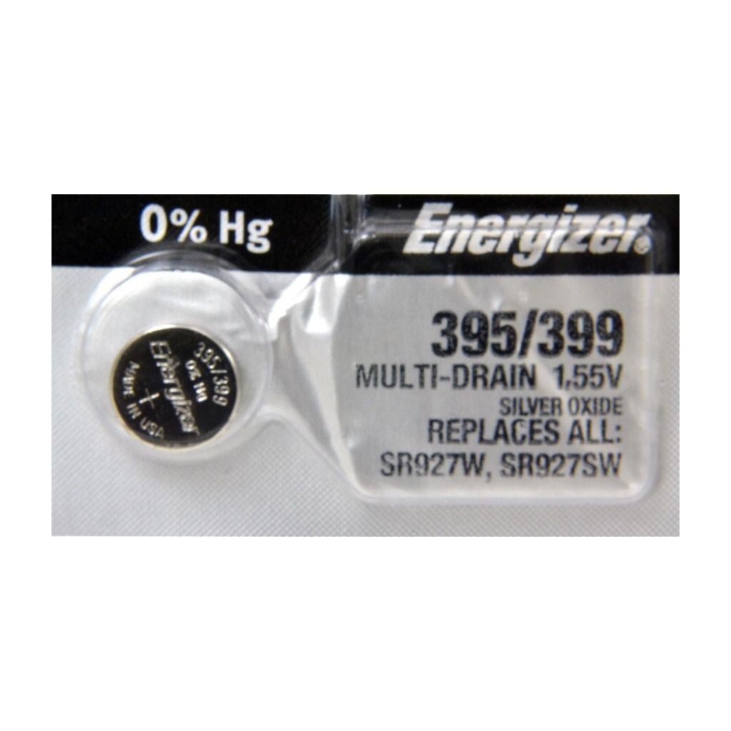 Energizer ถ่านกระดุม 395/399, 395, SR927SW 1.55V จำนวน 1ก้อน Silver ...