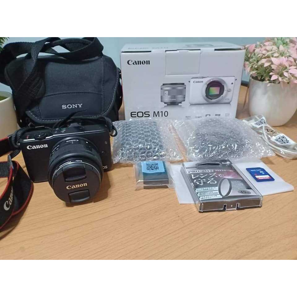 กล้อง Canon EOS M10 มือ2 ราคาถูก🔥 สภาพดี ฟรีเม็มฟรีกระเป๋า🎉 | Shopee Thailand