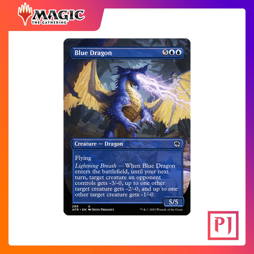 [MTG] Blue Dragon (Borderless) [AFR] [BLUE] [UNCOM] [NORMAL] [ENG ...