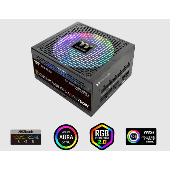 GF3 ARGB 750W GOLD POWER SUPPLY (อุปกรณ์จ่ายไฟ) THERMALTAKE TOUGHPOWER ...