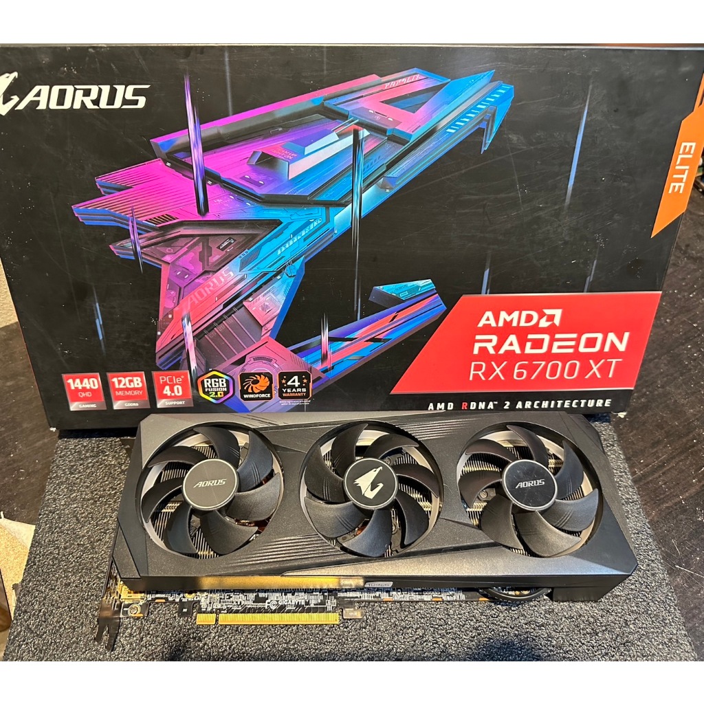 VGA (การ์ดแสดงผล) GIGABYTE AORUS RADEON RX 6700 XT ELITE 12G - 12GB ...