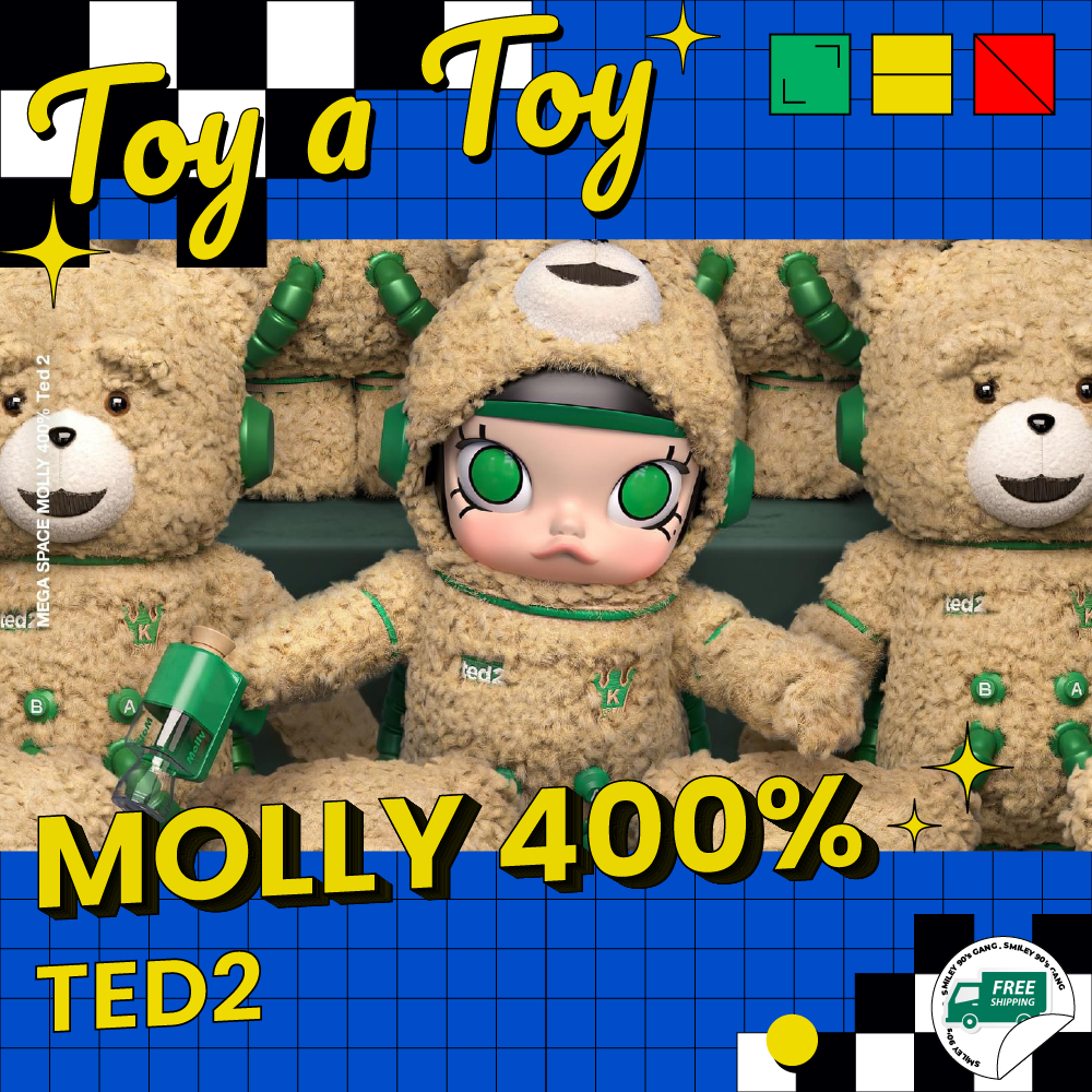 🔥พร้อมส่ง🔥 400% Mega Space Molly X TED2 • POP MART สินค้าลิขสิทธิ์แท้ ...