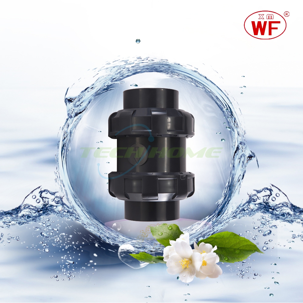 WF True Union Ball Check Valve UPVC # (ANSI / แบบสวม) Size 1/2"-1 ...