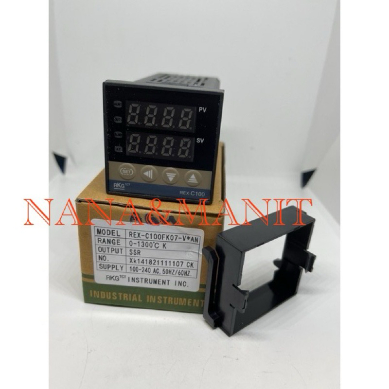 REX-C100 FK07-V อุณหภูมิ 0-1300 องศา 100-240VAC จอ 48*48mm OUTPUT :SSR ...