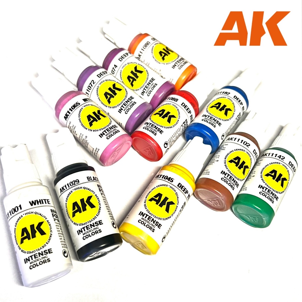 AK Interactive 3Gen. GENERAL Series Intense สีอะคริลิคสูตรน้ำ ซีรีย์ 3G ...