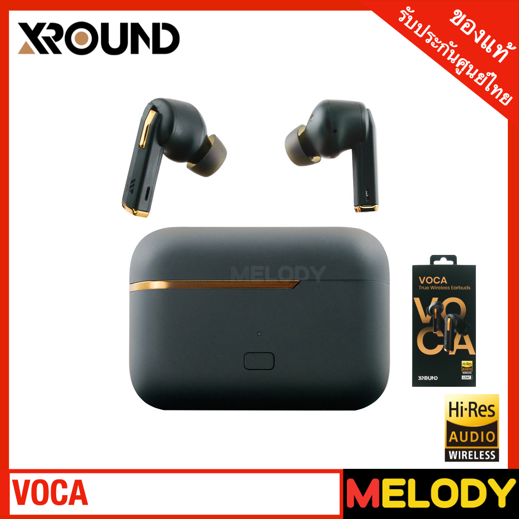XROUND VOCA Wireless Earbuds หูฟังไร้สาย Bluetooth 5.3 แบตเตอรี่ 9 ชั่วโมง รับประกันศูนย์ 1 ปี ...