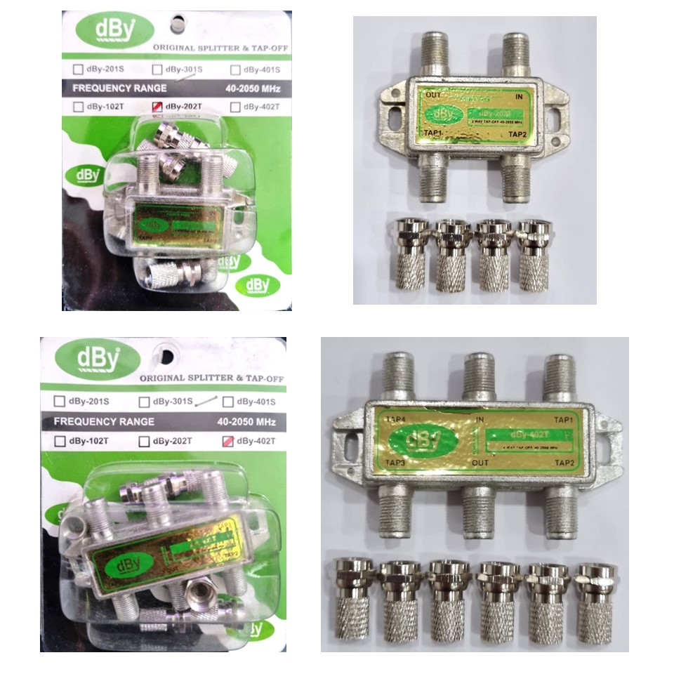 dBy TAP-OFF 2way และ 4Way รุ่น dBy-202T และ dBy-402T แยกสัญญาณ ทีวี RF ...