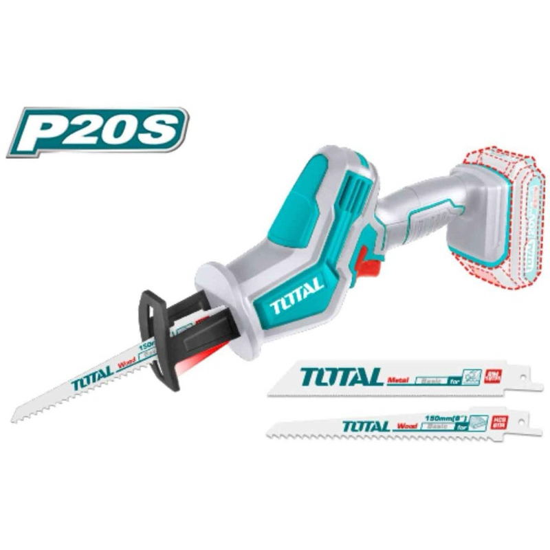 TOTAL เลื่อยชักแบตเตอรี่ไร้สาย 20V. รุ่น TRSLI6506 (เครื่องเปล่า) รุ่น ...