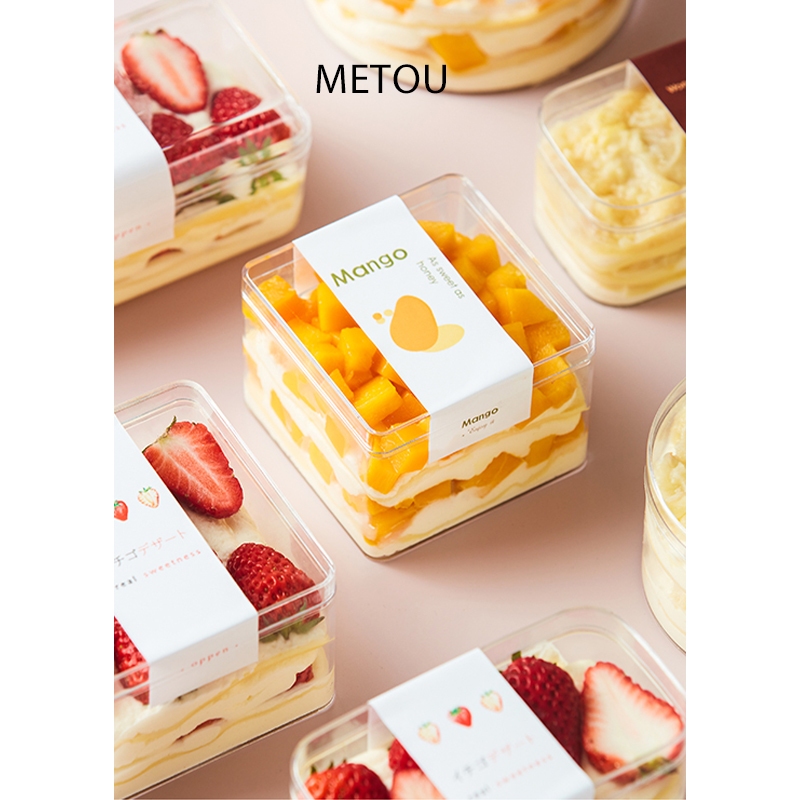 PS Square กล่องพลาสติกใส Baking Mousse Cake Box | Shopee Thailand