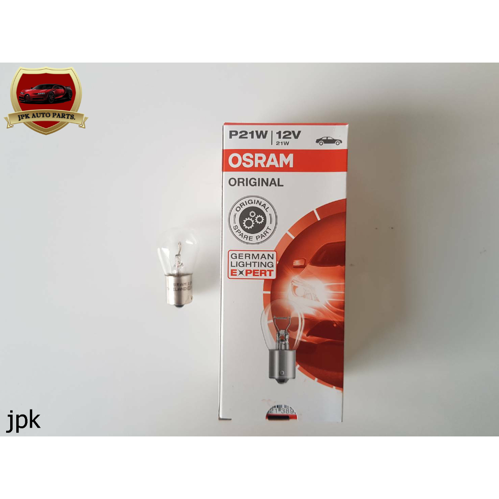 หลอดไฟ 12V21W หลอดเขี้ยวดวงใหญ่#7506(93) OSRAM แท้ๆ ดวงละ13- | Shopee ...