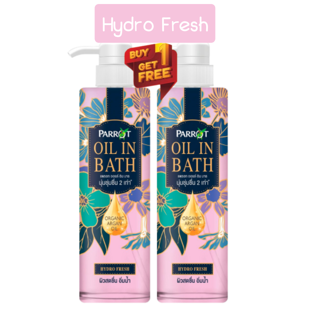 (1แถม1) Parrot Shower Cream Oil in Bath 400ml แพรอท ครีมอาบน้ำ ออยล์ ...