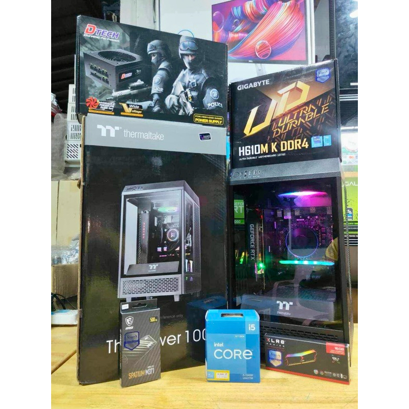 คอมประกอบ 9,990฿ คอม set I5 Gen 12 + RTX 1660Super 2060 3060 4060 12G ...