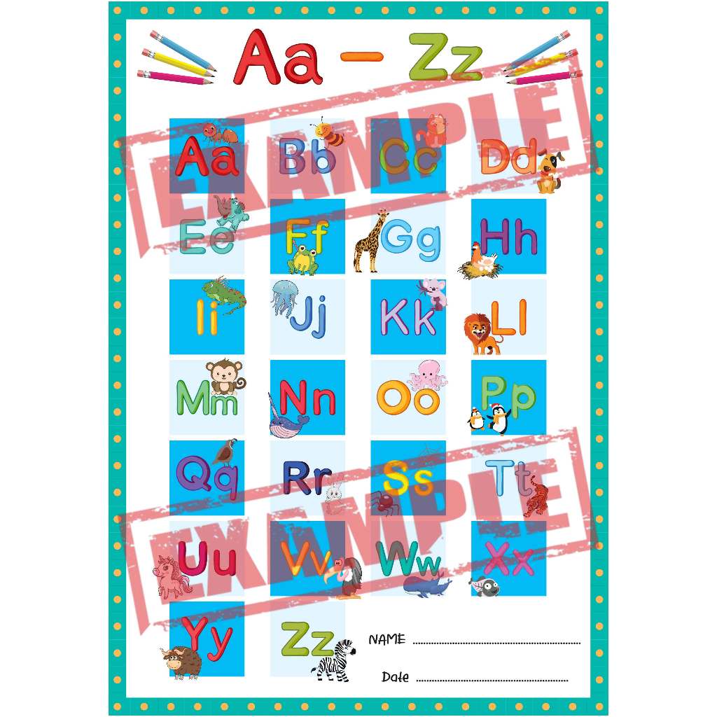 Work Sheet A-Z ขนาด A4 เคลือบ | Shopee Thailand