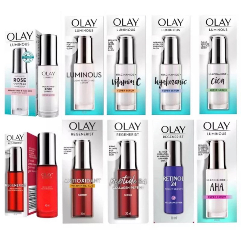 ราคาส่ง โอเล่ย์ เซรั่ม Olay White Luminous AHA Niacinamide Vitamin C ...