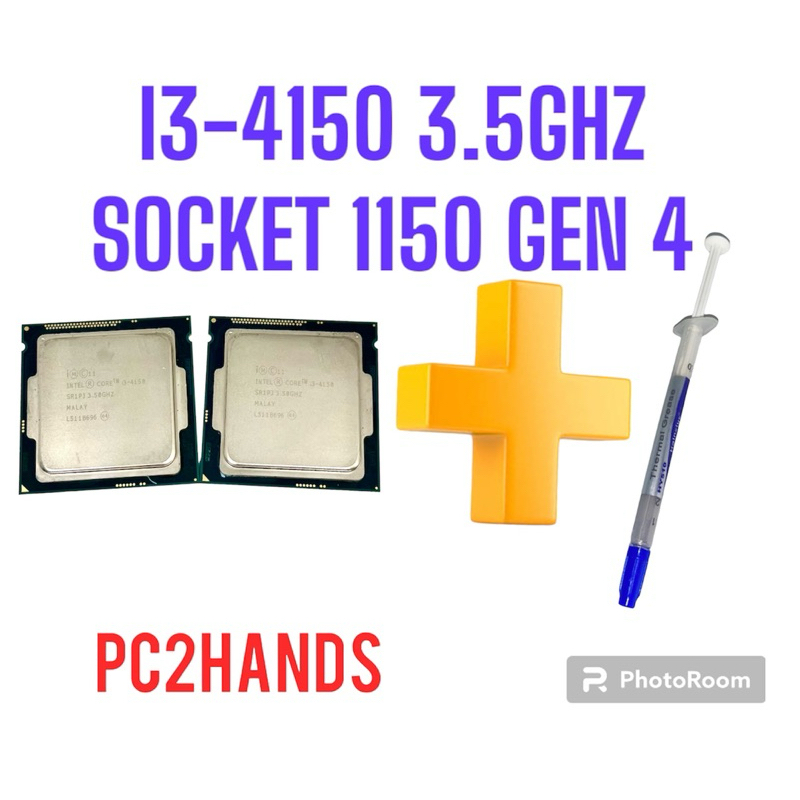 CPU Intel Core I3-4150 3.5GHZ 54W 2คอ4เทรด LGA 1150 มือสอง เกรดเอ แถม ...