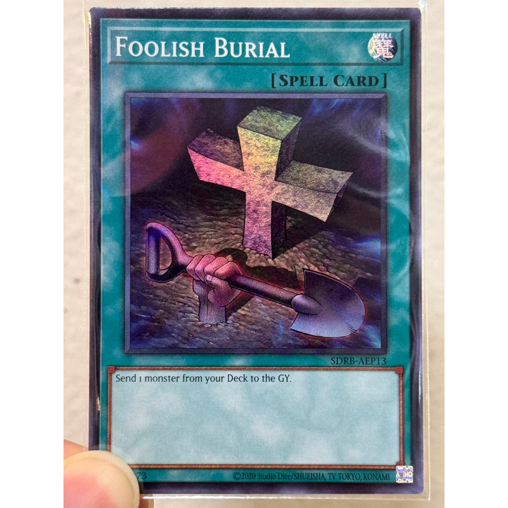 Yugioh SDRB-AEP13 Foolish Burial (SR) OCG Asia ENG การ์ดยูกิแท้ถูกลิขสิทธิ์ | Shopee Thailand