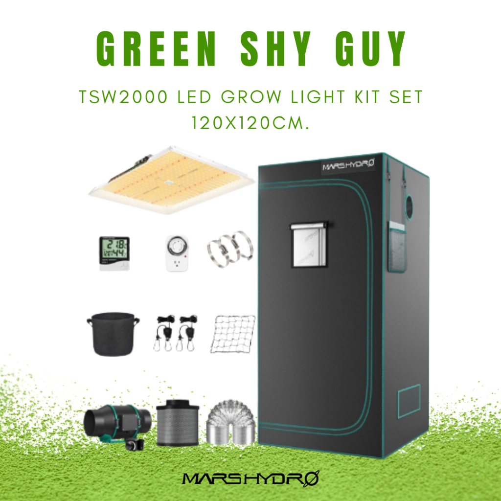 MARS HYDRO TSW 2000 LED GROW LIGHT + 4'X4'(120X120CM) INDOOR COMPLETE ...