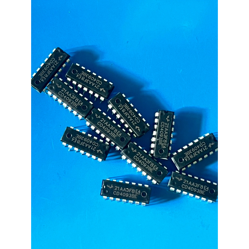 CD4093 CD4093BE CMOS QUAD 2-INPUT NAND SCHMITT TRIGGERS | Shopee Thailand