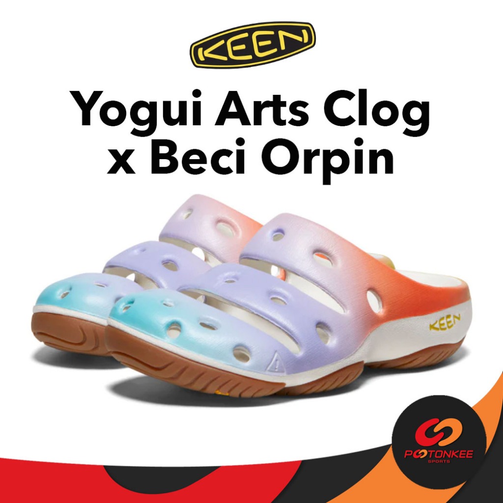 ของแท้ 100% KEEN Yogui Arts Clog x Beci Orpin รองเท้าเท้าแตะหญิง แบบสวม ...
