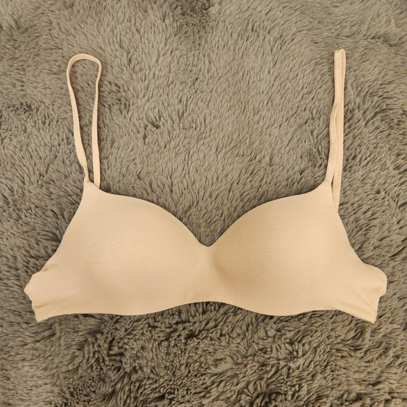 ชุดชั้นใน Brand Wacoal Wireless Bra สีครีม บรา ไร้โครง B70 WB3A14 ...