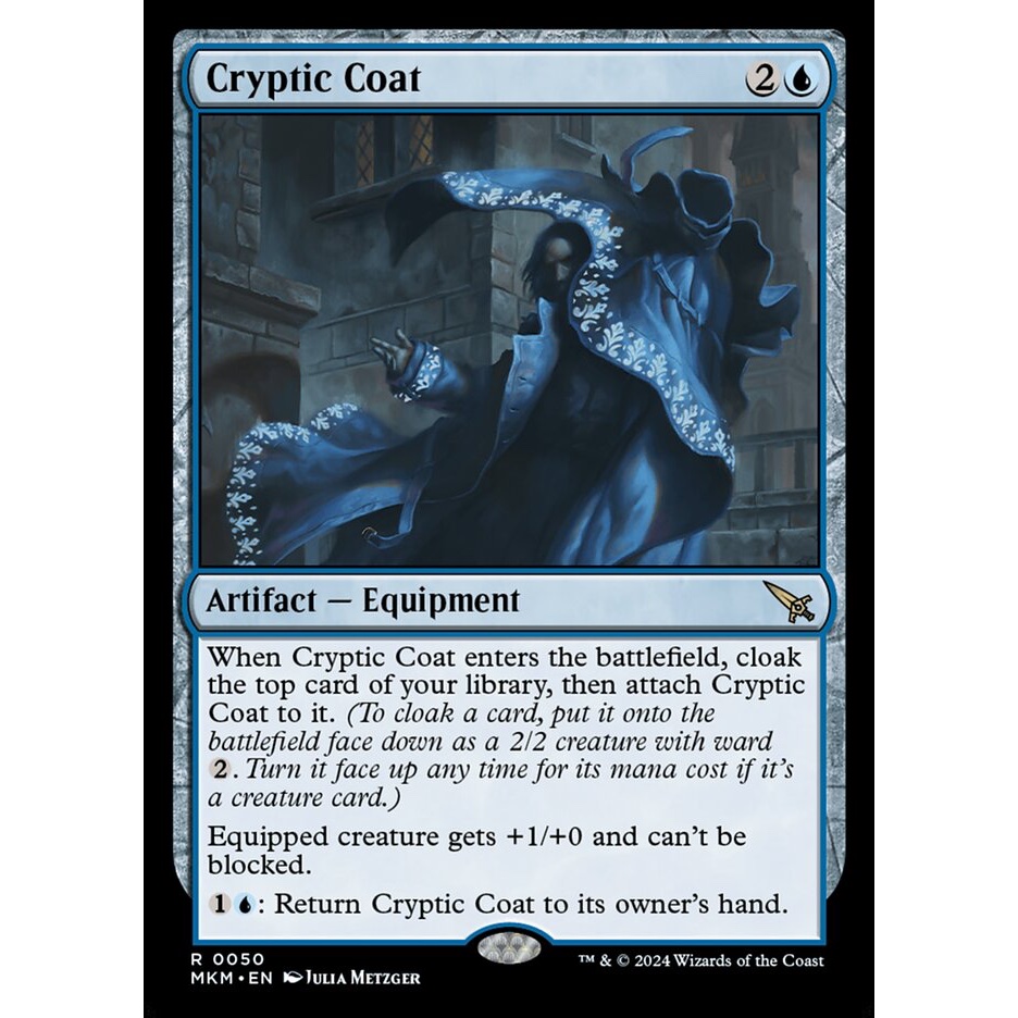 Cryptic Coat การ์ด Magic The Gathering จากชุด Murders at Karlov Manor ของแท้ | Shopee Thailand