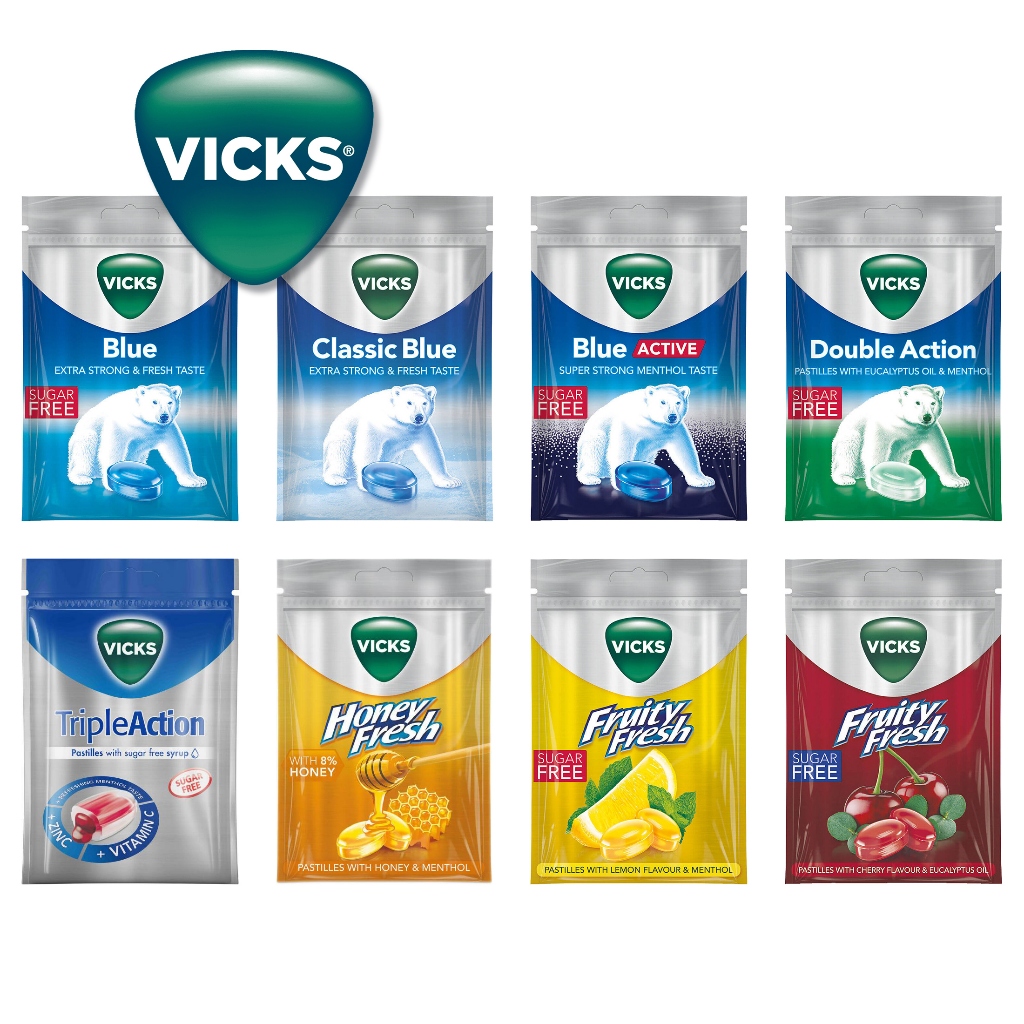 VICKS Lozenges / Caugh Drops / Mints | Shopee Thailand