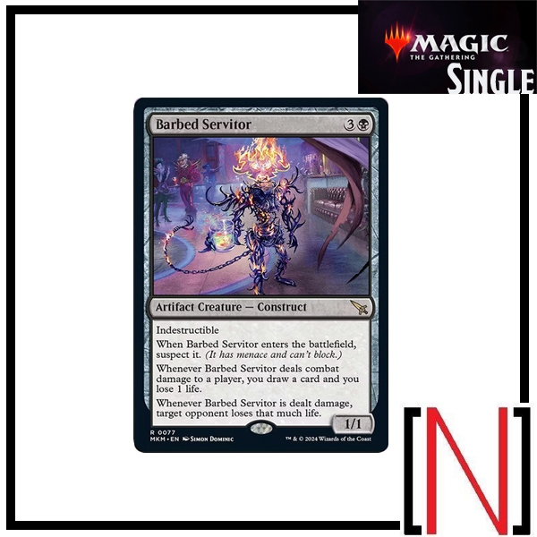 [MTG][Single][MKM] Barbed Servitor ระดับ Rare [ภาษาอังกฤษ] | Shopee ...