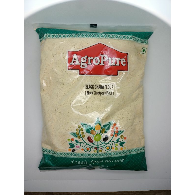 agro pure black chana flour Black chickpeas flour chana sattu 1kg ...