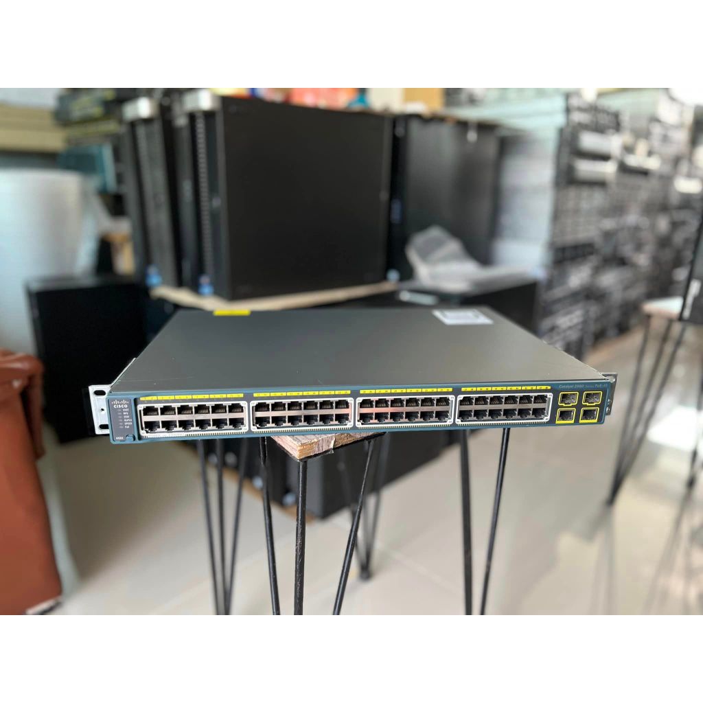 Switch Cisco 2960 48 port PoE 370W สวิทมือสองพร้อมใช้งาน | Shopee Thailand
