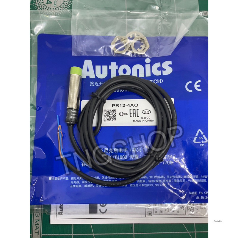 PR12-4AO หัว 12mm จับโลหะ NO 2 สาย ไฟ 90-250VAC Proximity Sensor เซอร์ ...