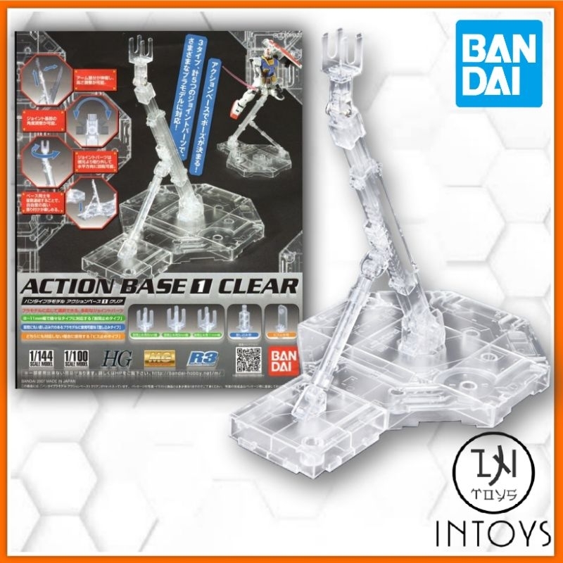 BANDAI - Action Base 1 Clear (Display) ( MG-HG-RG 1/100-1/144-SD ) (Gundam Plastic Kits ...