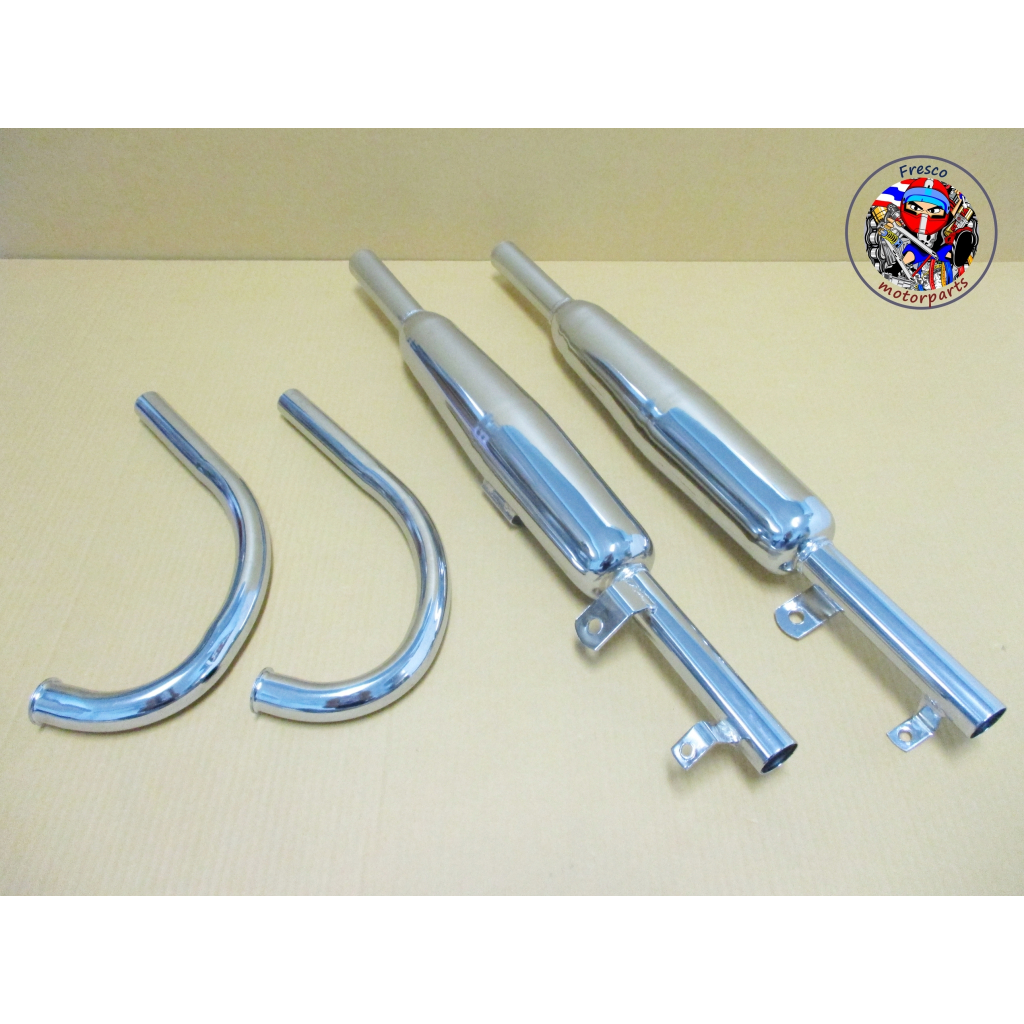Fit For Honda Benly 125 150 C92 C95 CA92 CA95 Exhaust & Pipe Set ท่อรถมอเตอร์ไซด์ พร้อมคอท่อ ...