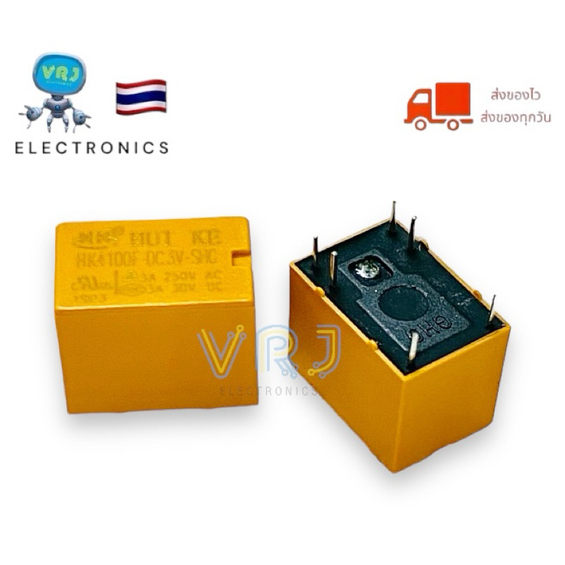 Relay รีเลย์ 6 ขา 2A DC3V DC5V DC6V DC9V DC12V DC24V ของใหม่ มีสินค้า ...