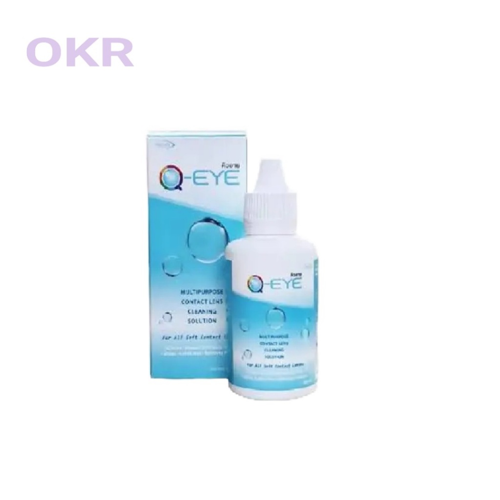 Q eye 60mL.น้ำยาล้าง แช่และหยดคอนแทคเลนส์ | Shopee Thailand