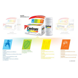 CENTRUM DIETARY SUPPLEMENT 30TABS เซนทรัม วิตามินรวมA-Zinc สูตรใหม่ ...