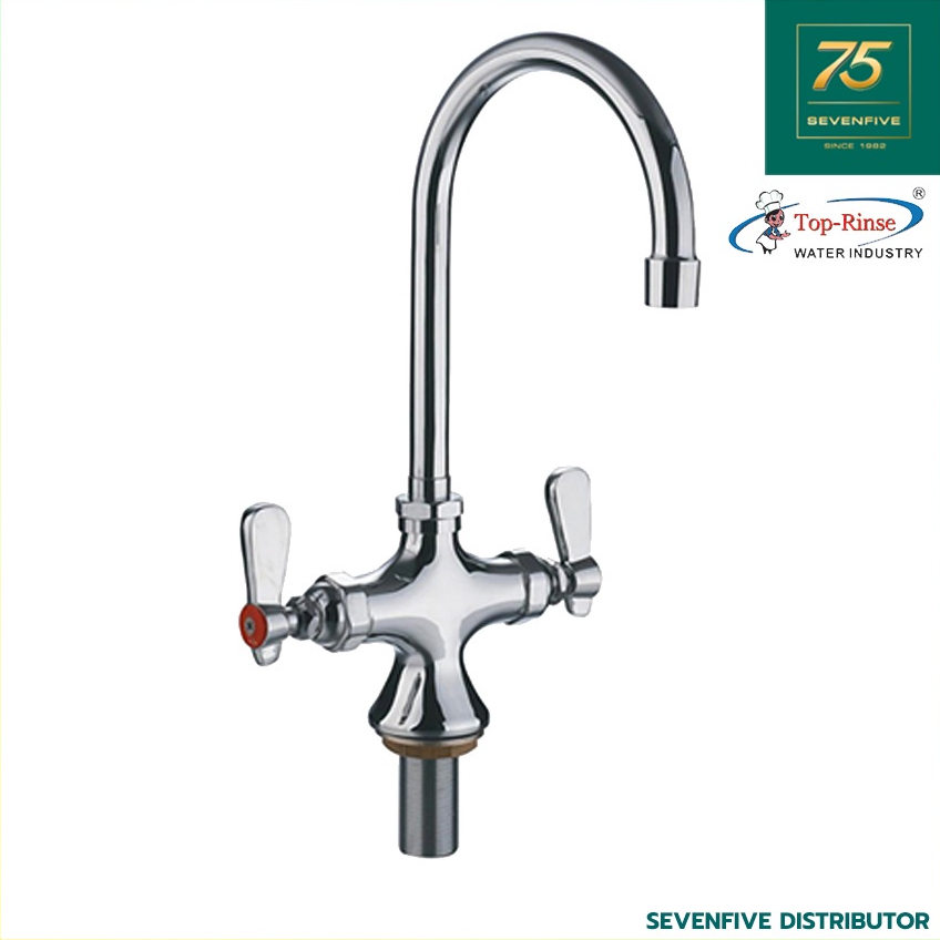 TOP RINSE ก๊อกคอหงส์ ก๊อกติดตั้งขอบอ่าง ก๊อกหมุนได้ ใช้ท่อขนาดP3 TOP1 ...