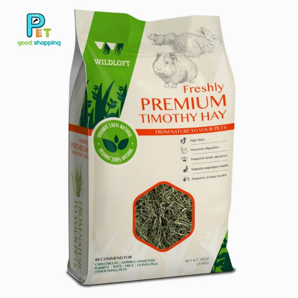 Wildloft Premium Timothy Hay 18 OZ. หญ้าทิโมธีเกรดพรีเมี่ยม สำหรับ ...