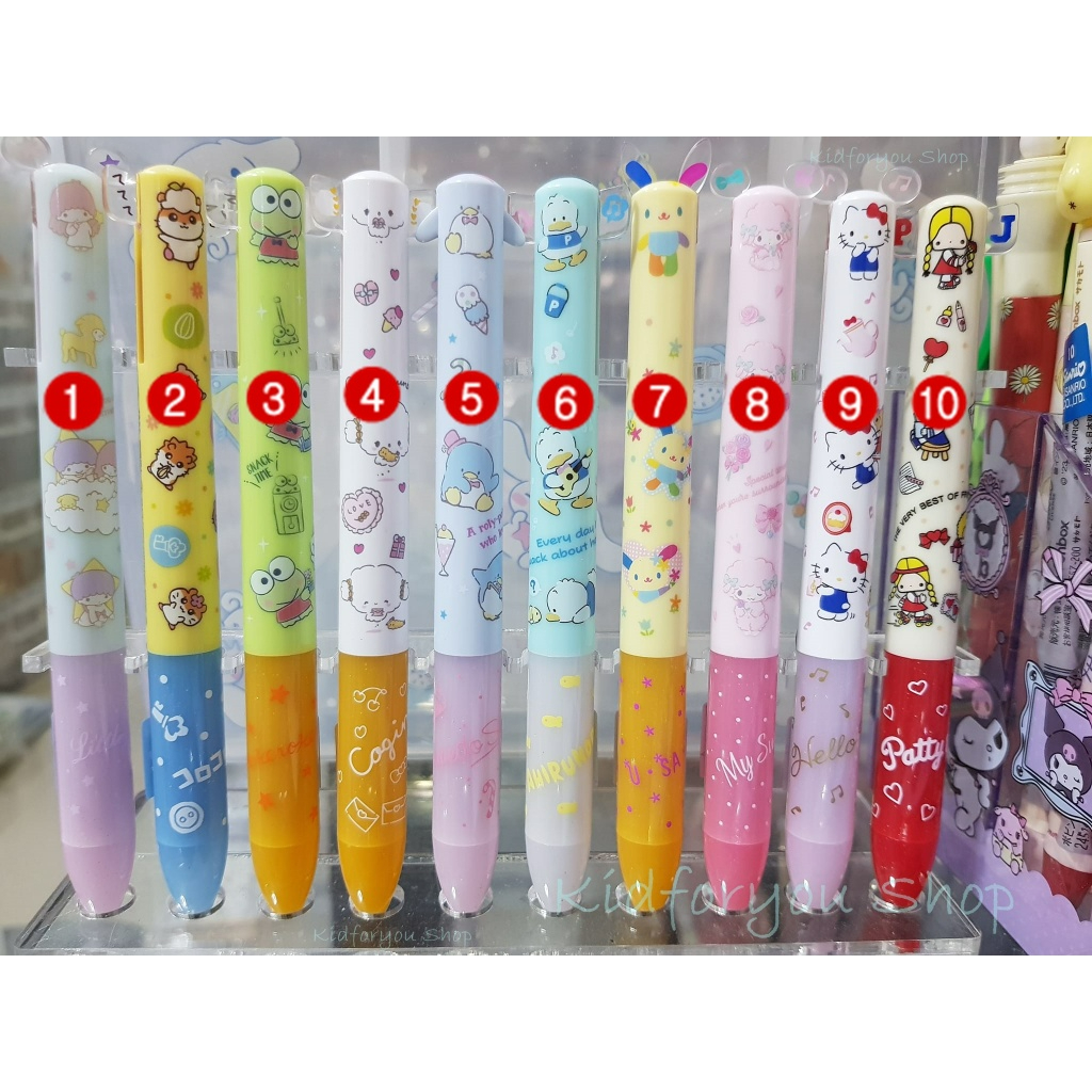 2c pen Japan Sanrio Two Color Mimi Pen ปากกาลูกลื่น 2 ระบบ หมึก ดำ แดง ...