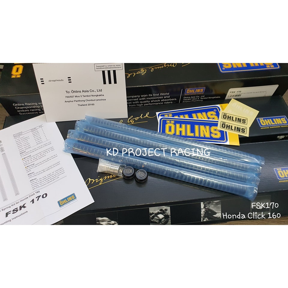 Ohlins FSK170 สปริงโช๊คหน้า Honda Click 160 /2022-23 | Shopee Thailand