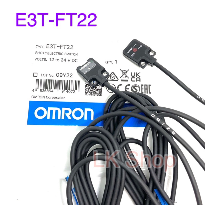 E3T-FT22 OMRON Photoelectric Sensor OMRON โฟโต้อิเล็กทริคเซนเซอร์ E3T ...