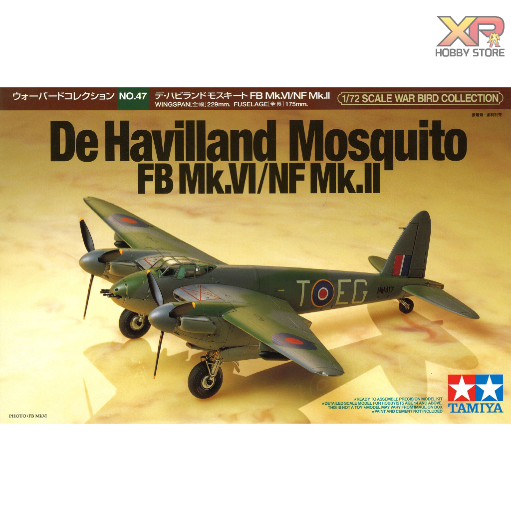 [Tamiya] 1/72 : De Havilland Mosquito FB MK.VI/NF MK II (TA 60747 ...