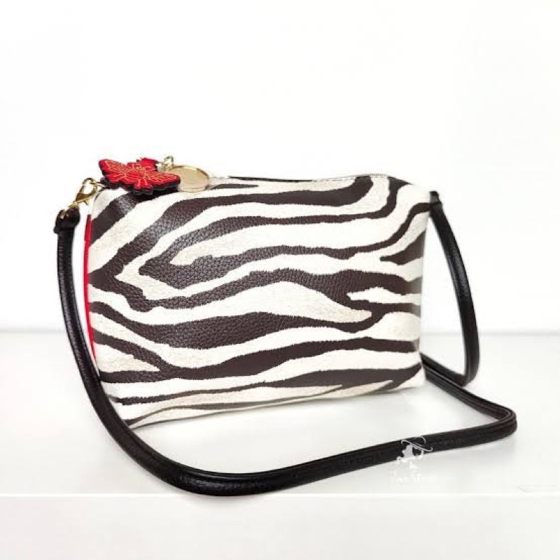 Estee Lauder Zebra Pattern Bag With Strap กระเป๋าสะพายลายม้าลาย ...