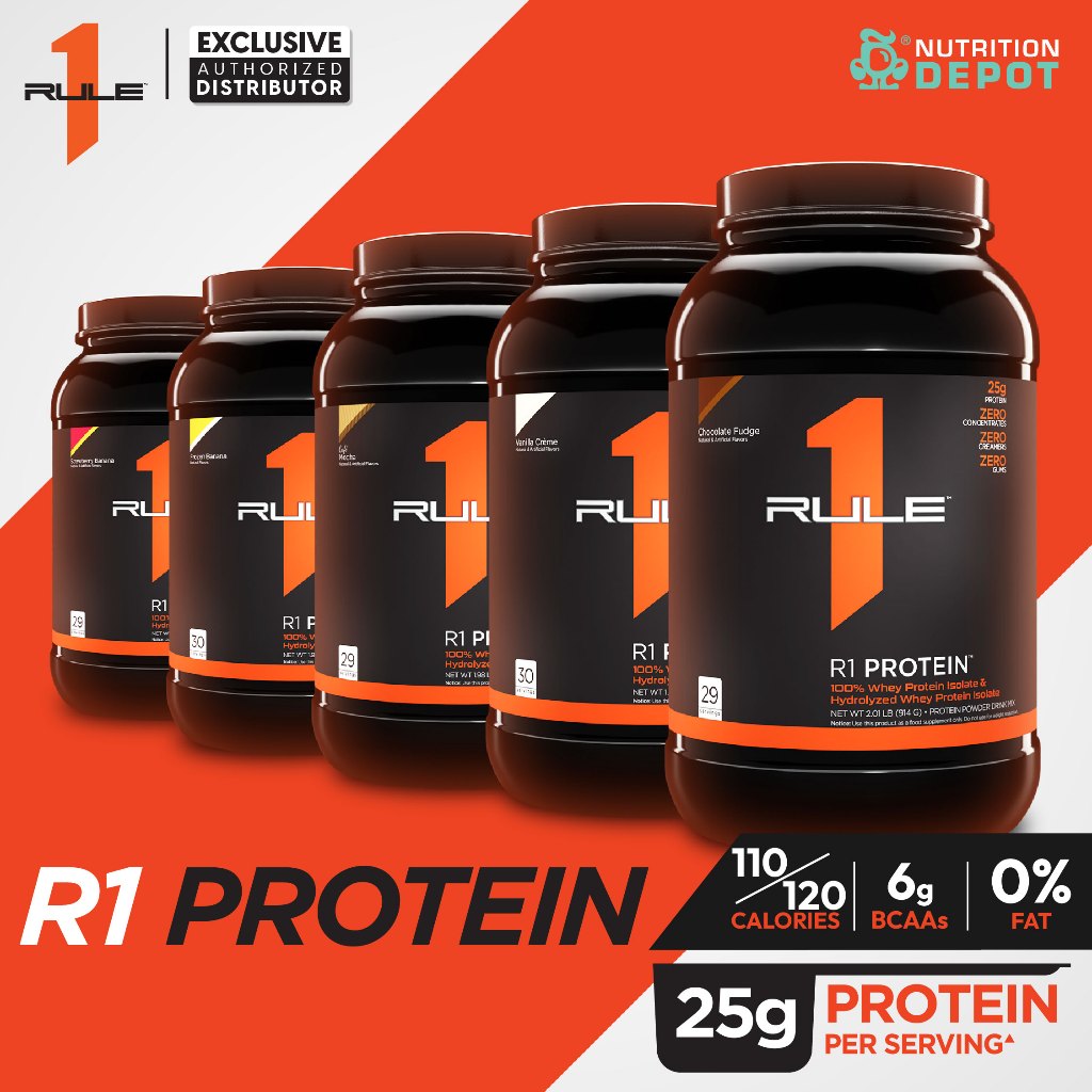 Rule1 Protein 2lb - เวย์โปรตีนเสริมสร้างกล้ามเนื้อ | Shopee Thailand