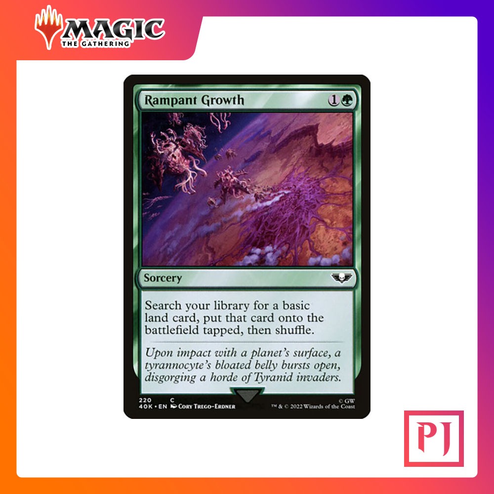 [MTG] Rampant Growth [40K] [GREEN] [COMMON] [NORMAL] [ENG] (การ์ดเมจิค ...