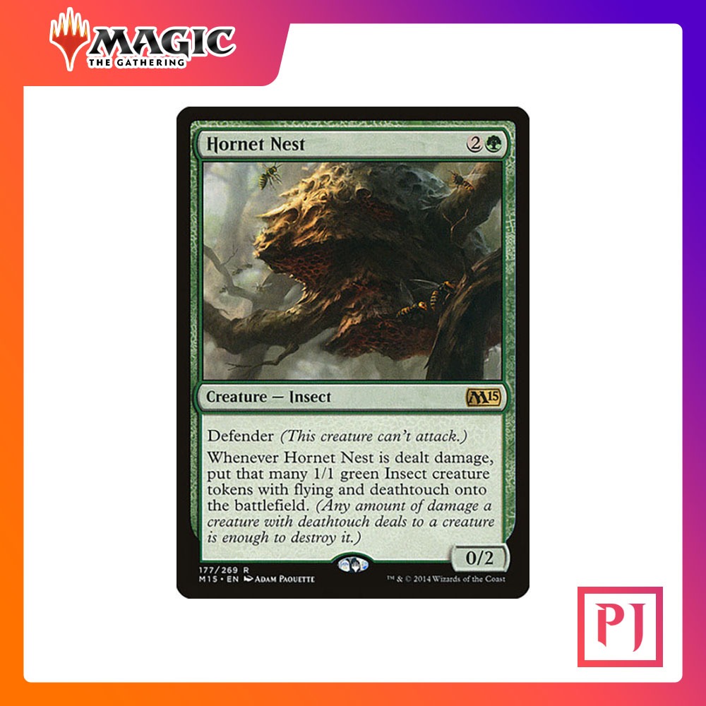 [MTG] Hornet Nest [M15] [GREEN] [RARE] [NORMAL] [ENG] (การ์ดเมจิค ...
