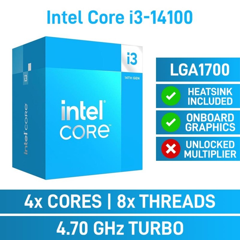 CPU (ซีพียู) INTEL CORE I3-14100 (SOCKET LGA 1700) | Shopee Thailand