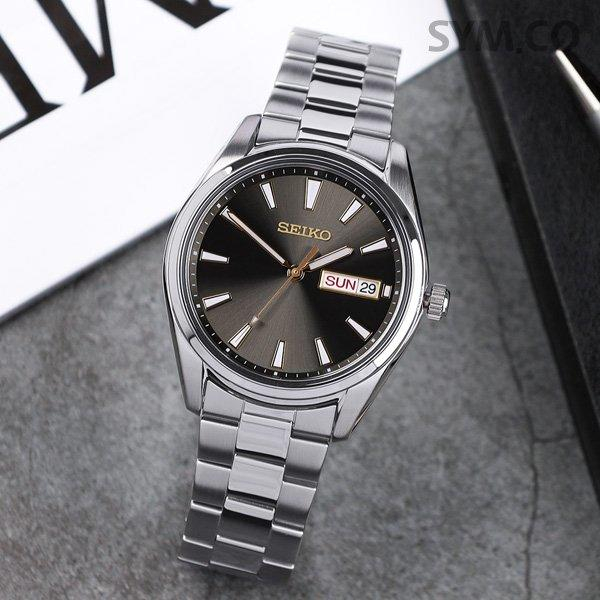 นาฬิกา Seiko Quartz รุ่น SUR343P1 นาฬิกาข้อมือผู้ชาย กระจกแซฟไฟร์ กัน ...